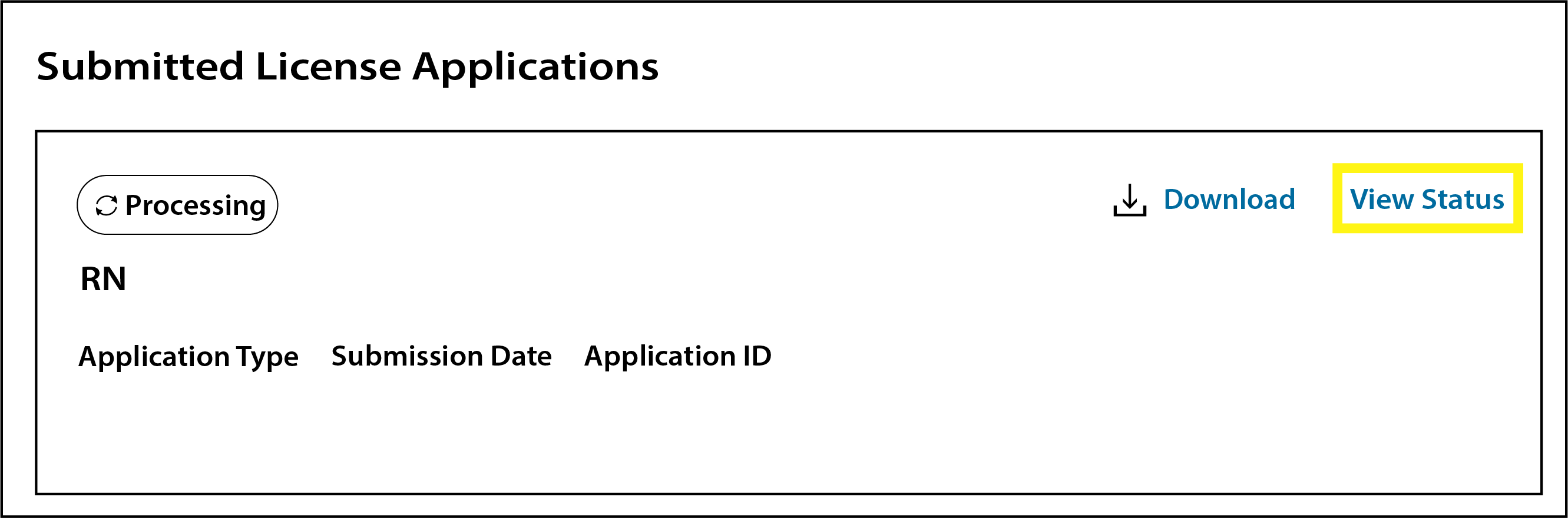 Application Status - KBN